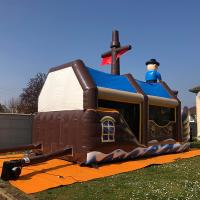 China Customize Accepted Durable Pirate Ship Theme Inflatable Bounce House for Kids Party for sale