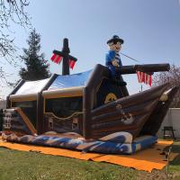 China Customize Accepted Durable Pirate Ship Theme Inflatable Bounce House for Kids Party for sale