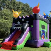 China Indoor and Outdoor Entertainment Commercial Inflatable Jumping Castle Bouncer with Slide for sale