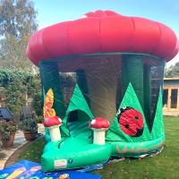 China Small Commercial PVC Mushroom House Castle Inflatable Bounce House for 14 Years up for sale