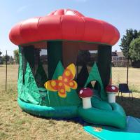 China Small Commercial PVC Mushroom House Castle Inflatable Bounce House for 14 Years up for sale