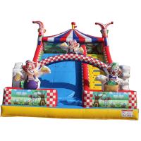 China Commercial Inflatable Dry Slide with Customized Logo Carnival Circus Clown Jump Slide for sale