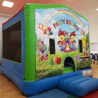 China Unisex Small Waterproof PVC Inflatable Bouncy Jumping Castle Bounce House with Slide for sale