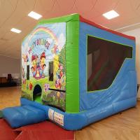 China Unisex Small Waterproof PVC Inflatable Bouncy Jumping Castle Bounce House with Slide for sale