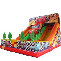 China Home Bouncy Slide Playground for Kids Max Capacity 100-500kg Inflatable Double Slides for sale