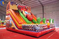 China Home Bouncy Slide Playground for Kids Max Capacity 100-500kg Inflatable Double Slides for sale