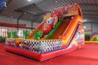 China Home Bouncy Slide Playground for Kids Max Capacity 100-500kg Inflatable Double Slides for sale
