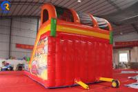 China Home Bouncy Slide Playground for Kids Max Capacity 100-500kg Inflatable Double Slides for sale