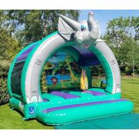 China Unisex Commercial PVC Inflatable Trampoline Castle Elephant Bounce House for Party Rentals for sale