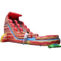 China Colorful Commercial Inflatable Water Slide and Swimming Pool for Water Park Amusement for sale