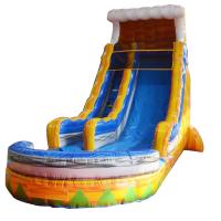 China EN71/CE Certified Commercial Grade Yellow Inflatable Water Slide for Kids Bounce House for sale