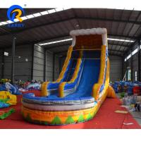 China EN71/CE Certified Commercial Grade Yellow Inflatable Water Slide for Kids Bounce House for sale