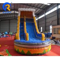 China EN71/CE Certified Commercial Grade Yellow Inflatable Water Slide for Kids Bounce House for sale