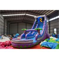 China Customized Colorful PVC Inflatable Water Slide With Swimming Pool For Summer Fun for sale