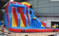China Water Slide N Soak Splash Park Most Popular Banzai Inflatable Allowable Passenger 5-10 for sale