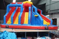 China Water Slide N Soak Splash Park Most Popular Banzai Inflatable Allowable Passenger 5-10 for sale
