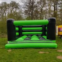 China Blower Included Children's Inflatable Trampoline Castle Giant and Green Party Rentals for sale