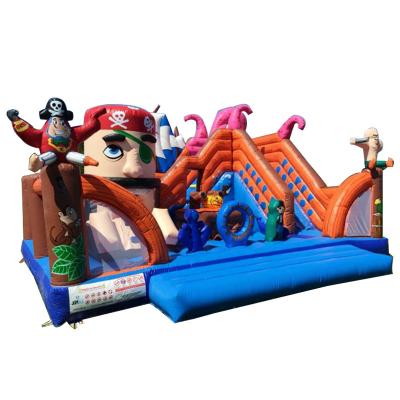 China Commercial Grade Inflatable Trampoline Castle Bounce House with Repair Kits Included for sale