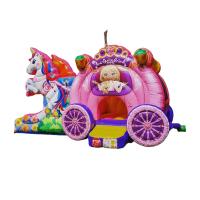 China Shipping Way Sea Air Express Rainbow Unicorn Inflatable Bouncy Bouncer with Slide for sale