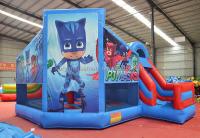 China Commercial Grade PVC Tarpaulin Mini Super man Red Inflatable Bounce House with Slide for sale