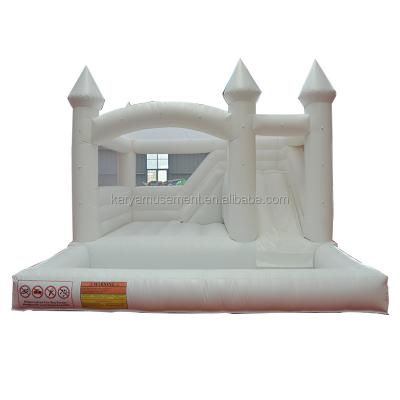 China Newly Made Moonwalk Wedding Trampoline Commercial White Bouncy Castle for Party Events for sale