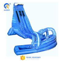 China Custom Logo Printed Large Long Slide Inflatable Pool Slide Combo for Outdoor Fun Combo for sale