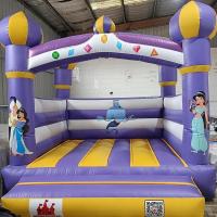 China Latest Style Purple Inflatable Bouncy Jumping Castle House for Kids Customize Accepted for sale