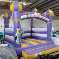 China Latest Style Purple Inflatable Bouncy Jumping Castle House for Kids Customize Accepted for sale