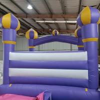 China Latest Style Purple Inflatable Bouncy Jumping Castle House for Kids Customize Accepted for sale