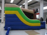 China Outdoor Game Pirate Theme Inflatable Bounce House with Dry Slide for sale