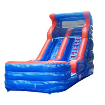 China Outdoor Children's Toys Inflatable Water Slide with Swimming Pool and Digital Printing for sale