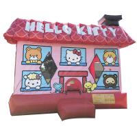 China 14 Years up Popular Red Hello Kit-ty Inflatable Trampoline Bouncer Castle with Repair Kits for sale