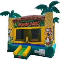 China Party Rentals Safari Park Theme PVC Inflatable Bounce House for Unisex Customers for sale