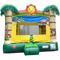 China Party Rentals Safari Park Theme PVC Inflatable Bounce House for Unisex Customers for sale