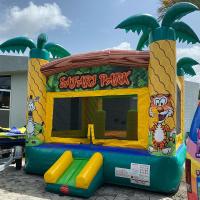 China Party Rentals Safari Park Theme PVC Inflatable Bounce House for Unisex Customers for sale