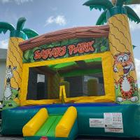 China Party Rentals Safari Park Theme PVC Inflatable Bounce House for Unisex Customers for sale