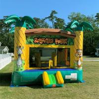 China Party Rentals Safari Park Theme PVC Inflatable Bounce House for Unisex Customers for sale