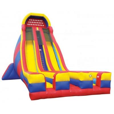 China Double Lane Air Jumping Dry Slide Colorful Inflatable Design for Park Optional Sizes for sale