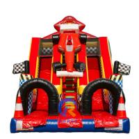 China Outdoor Commercial Grade Children Inflatable Bounce Slide with Cool Red Car Design for sale