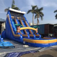 China Digital Printing Commercial Inflatable Tropical Water Slide for Kids and Adults Party for sale