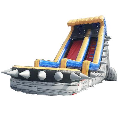 China Large Commercial Jump Air Water Slide with Pool Outdoor Inflatable Party Merchandise for sale