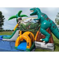 China Experience the Thrills of the Dinosaur Era with Our Inflatable Bounce House and Slide for sale