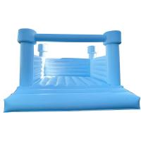 China Logo Custom Logo Printed White Inflatable Bouncer for Party Moonwalk Bouncy Castle for sale