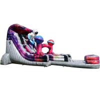 China Explore the Planet Inflatable Toy Astronaut Inflatable Water Slides with Water Pool for sale