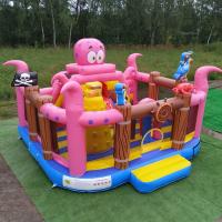 China Castle Octopus Pirate Ship Inflatable Fun City Bouncy Castles with Safety Jumper for sale