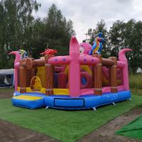 China Castle Octopus Pirate Ship Inflatable Fun City Bouncy Castles with Safety Jumper for sale