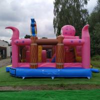China Castle Octopus Pirate Ship Inflatable Fun City Bouncy Castles with Safety Jumper for sale