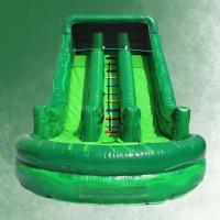 China Blower Accessories Included Charming Green Magic Left and Right Double Slide with Pool for sale