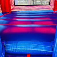 China Customer Logo PVC Toddler Bed Blue Star Inflatable Bounce House Jumping Castle for Rent for sale