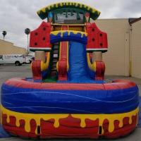 China Park Inflatable Chilled Watermelon Water Slide with Pool Support One Item Purchase for sale